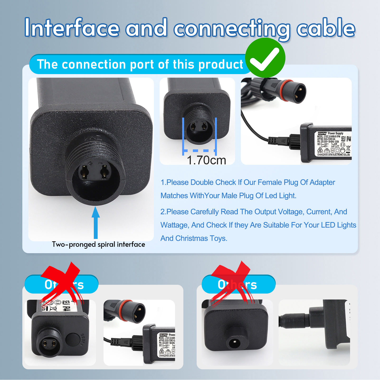 ??CZJUTAI Power Supply for JT-DC31V3.6W-E3 32V3.6W 29V3.6W Christmas ...